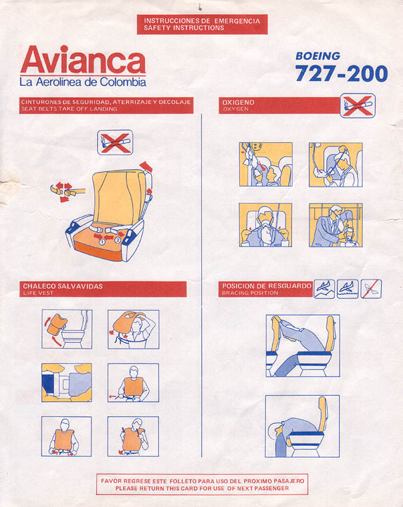 Airline Safety Card For avianca boeing 727-200.jpg