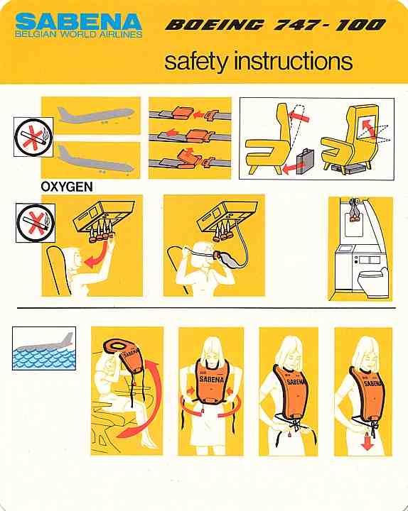 Airline Safety Card For sabena belgian world 747-100 yellow.jpg