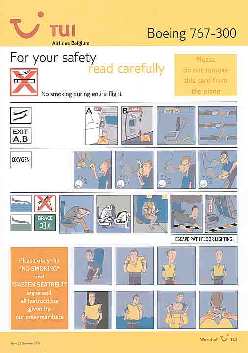 Airline Safety Card For tui airlines belgium boeing 767-300.jpg
