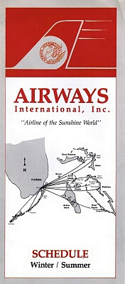 Airline Timetable Brochures for Vintage Airlines Of The Past