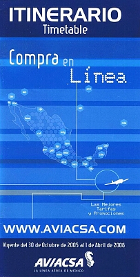 Airline Timetable Brochures for Vintage Airlines Of The Past