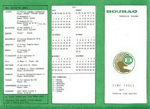 Airline Timetable Brochures for Vintage Airlines Of The Past