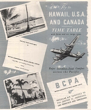 Airline Timetable Brochures for Vintage Airlines Of The Past