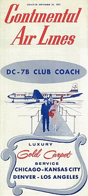 Airline Timetable Brochures for Vintage Airlines Of The Past