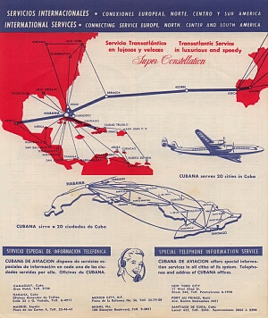 Airline Timetable Brochures for Vintage Airlines Of The Past