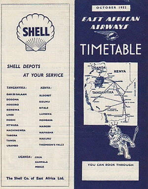 Airline Timetable Brochures for Vintage Airlines Of The Past