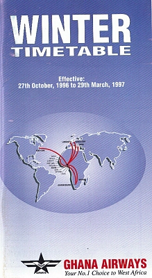 Airline Timetable Brochures for Vintage Airlines Of The Past